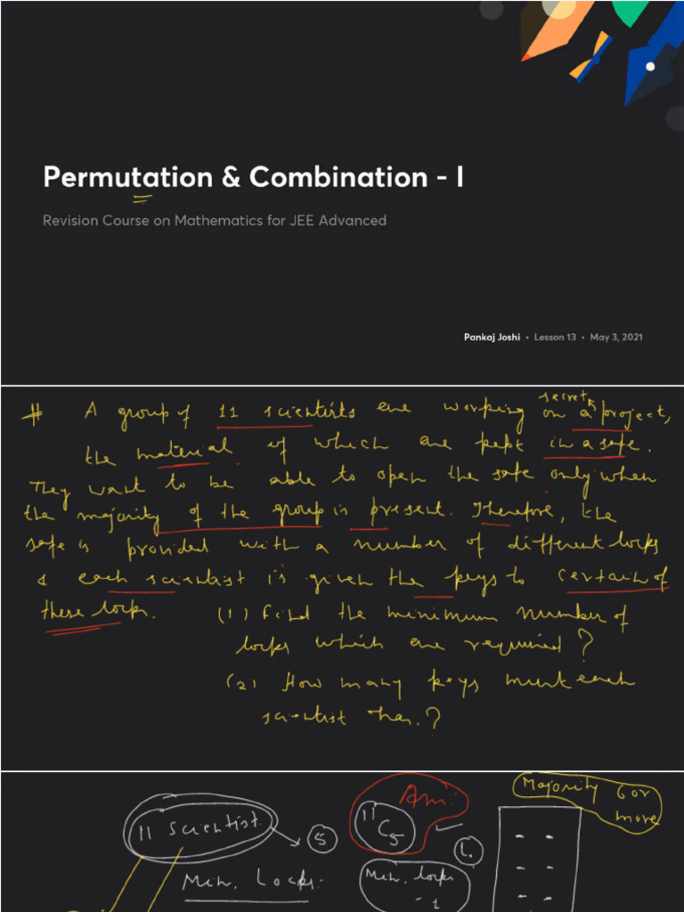 Permutation Combination Notes | PDF Permutation Combination Notes | PDF