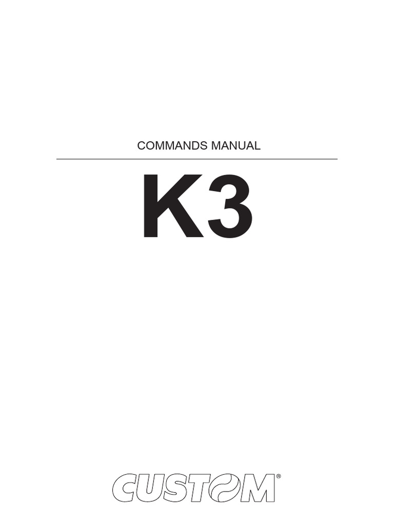 K3 ESC POS Command Manual | PDF | Encodings | Computing