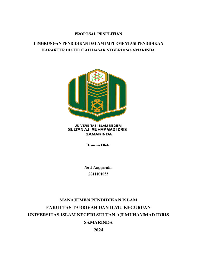 Proposal Novi Anggraini | PDF | Karier & Perkembangan