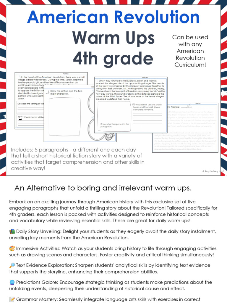 American Revolution Morning Work | PDF | English Studies