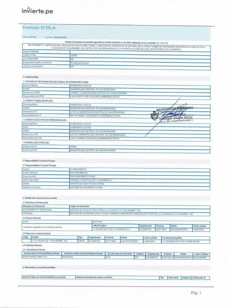 Formato 5A Firmado - Hualabamba | PDF