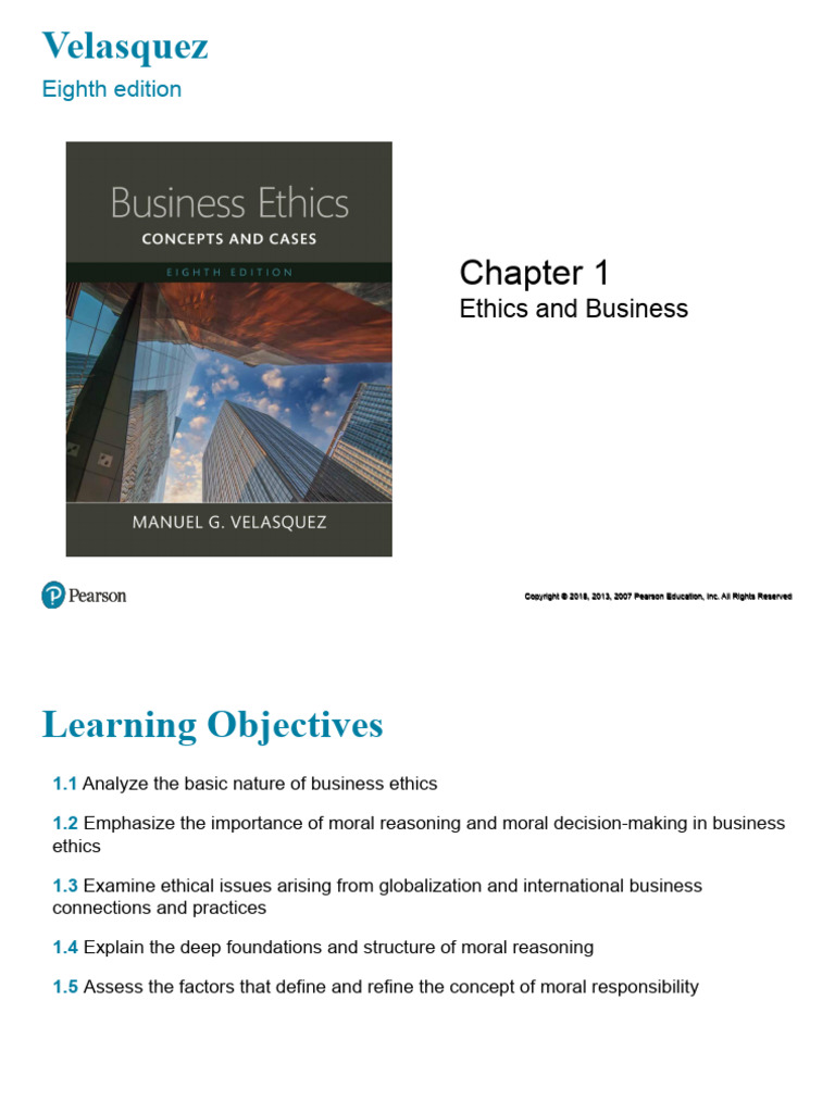 Ethics Chapter 1 | Download Free PDF | Morality | Business Ethics