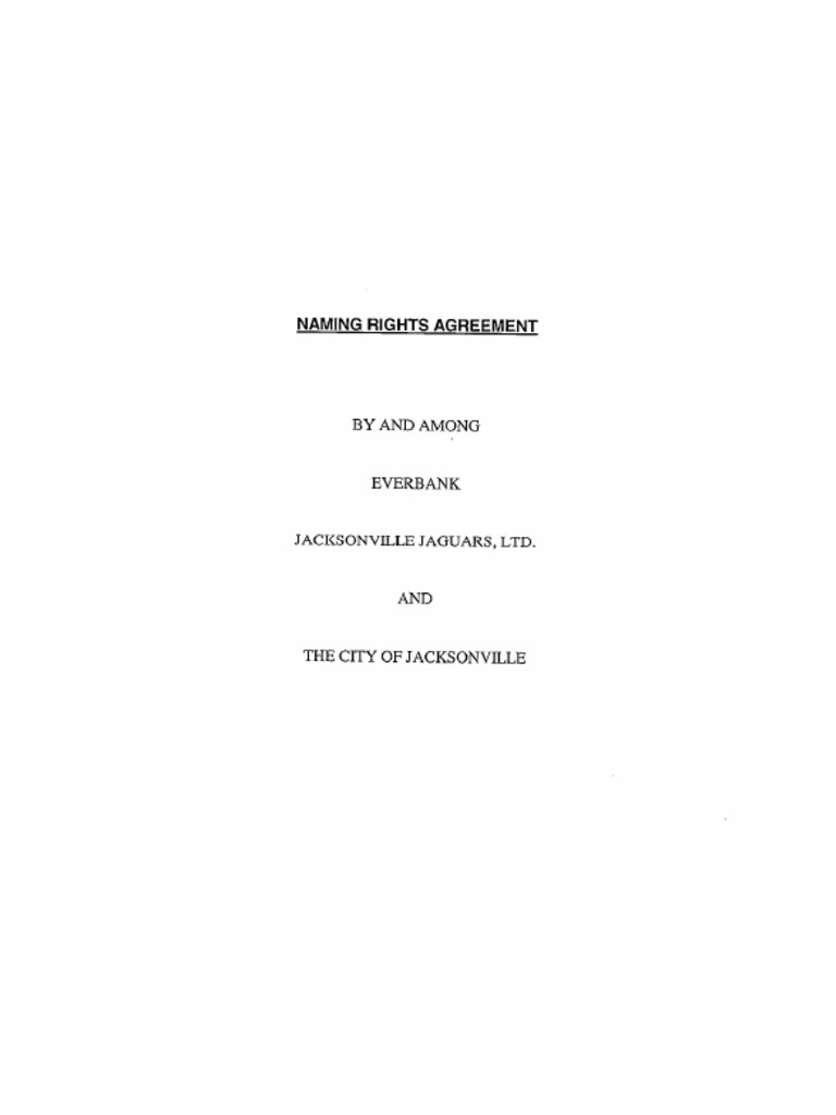 Naming Rights Agreement - Signed by City, OGC, Finance | PDF