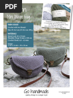 Mini Moon Bag Crochet Pattern | PDF | Crochet | Knitting