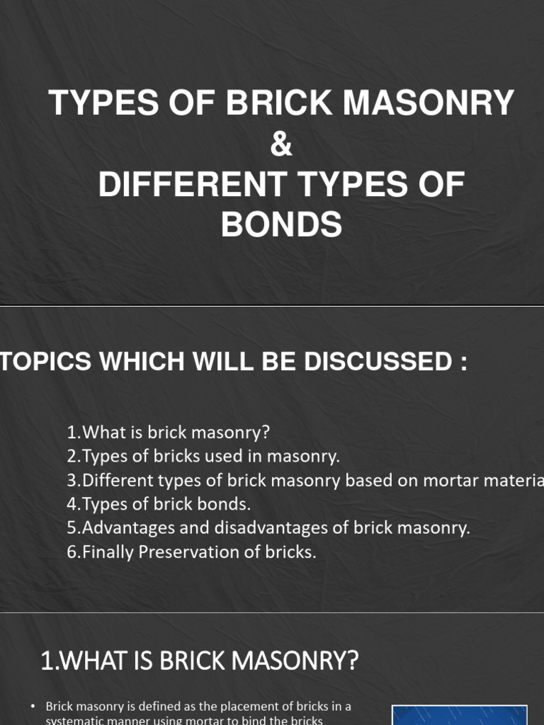 brick masonry | PDF | Brick | Masonry