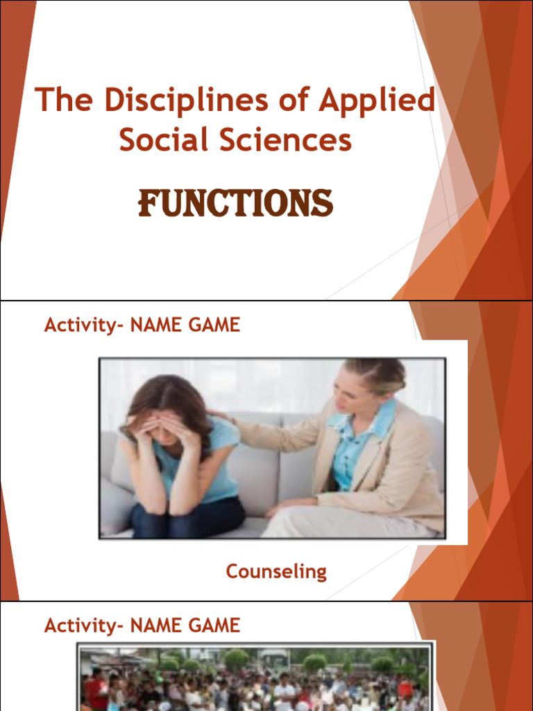 The Disciplines of Applied Soc - Sci.and Its Functions 1 | PDF | Career ...