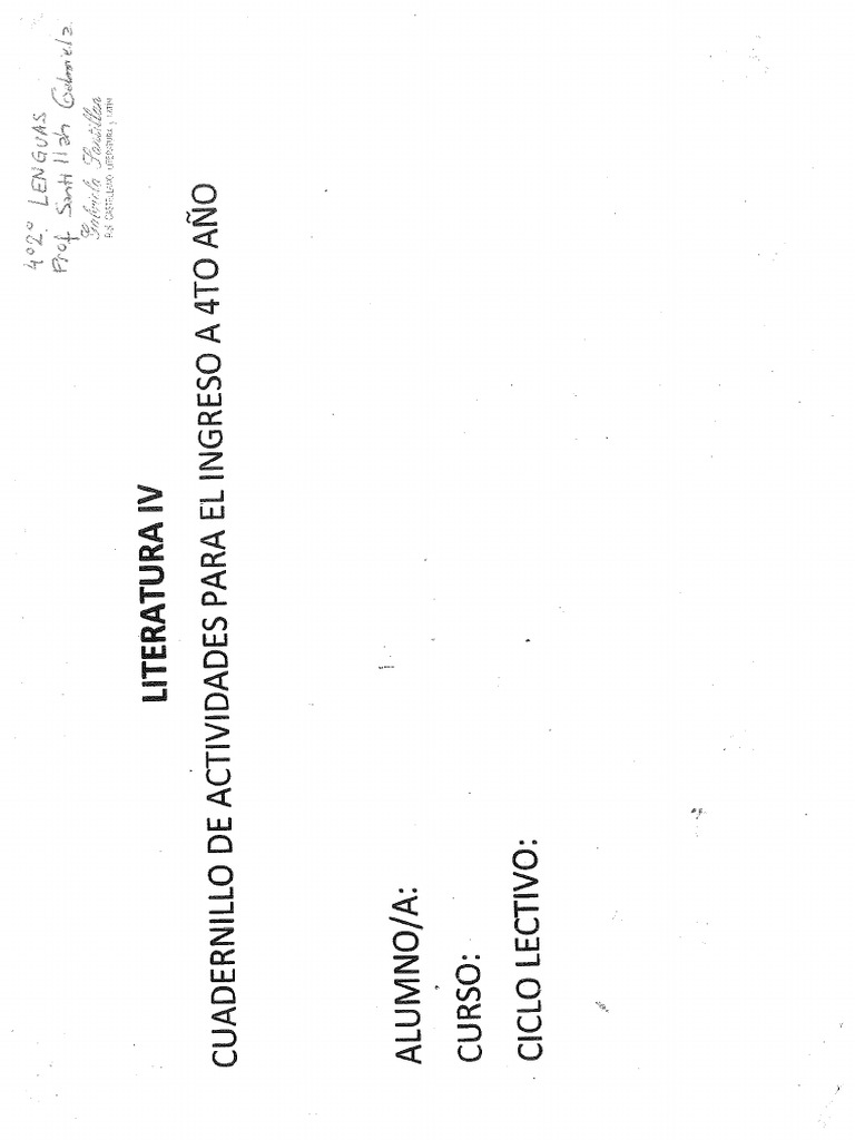 LENGUA 4°2° SANTILLAN$640 Anillado | PDF