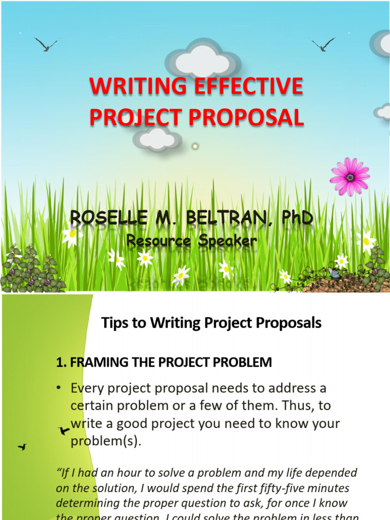 Writing-Effective-Project-Proposal | Download Free PDF | Evidence | Risk