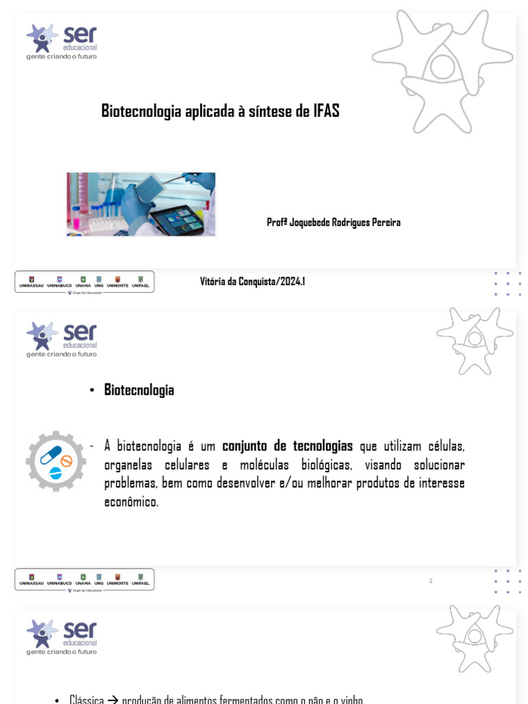 Aula - Biotecnologia | PDF | Biotecnologia | DNA recombinante