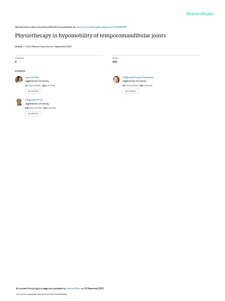 Format Id1 | PDF | Physical Therapy | Medical Specialties