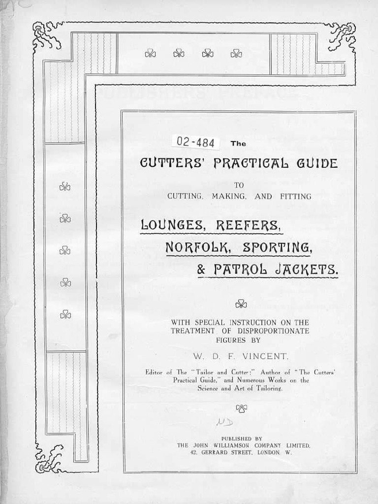 The Cutters Practical Guide To Cutting Making & Fitting Lounges Reefers ... The Cutters Practical Guide To Cutting Making & Fitting Lounges Reefers ...