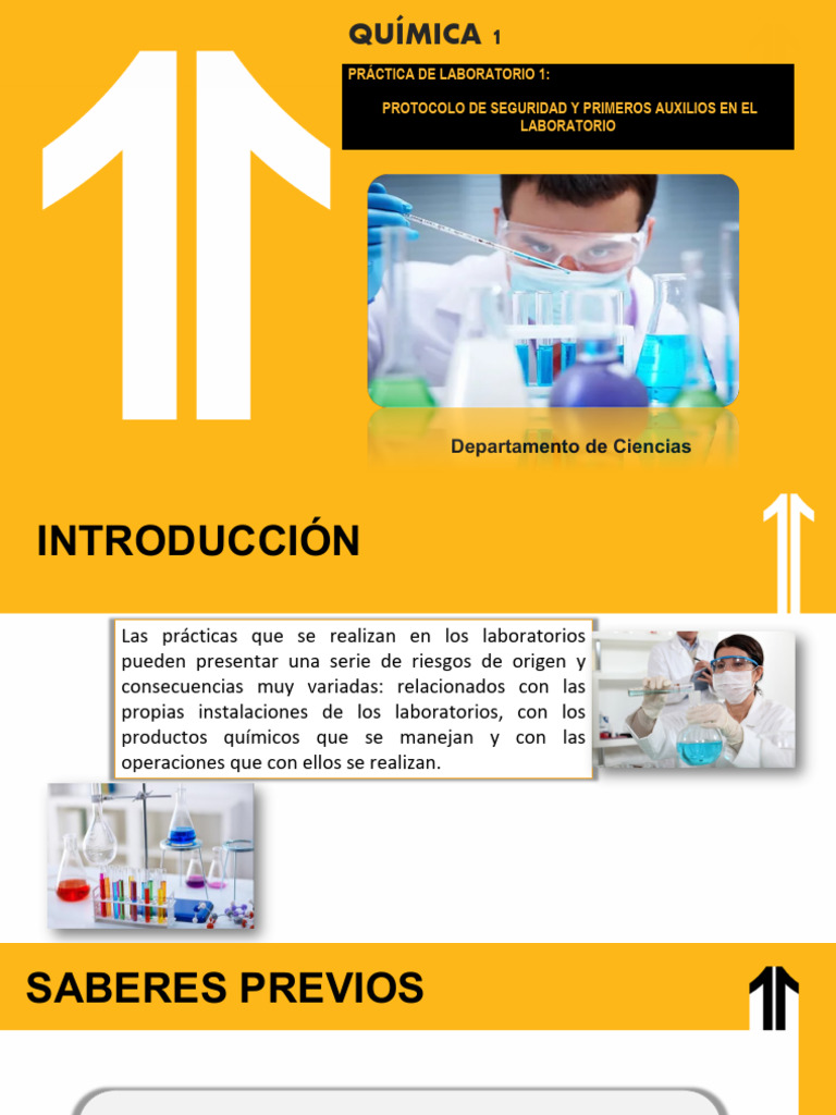 SEM01-PRÁCTICA Nº01 PROTOCOLO DE SEGURIDAD Y PRIMEROS AUXILIOS EN EL LABORATORIO (1) | PDF ...