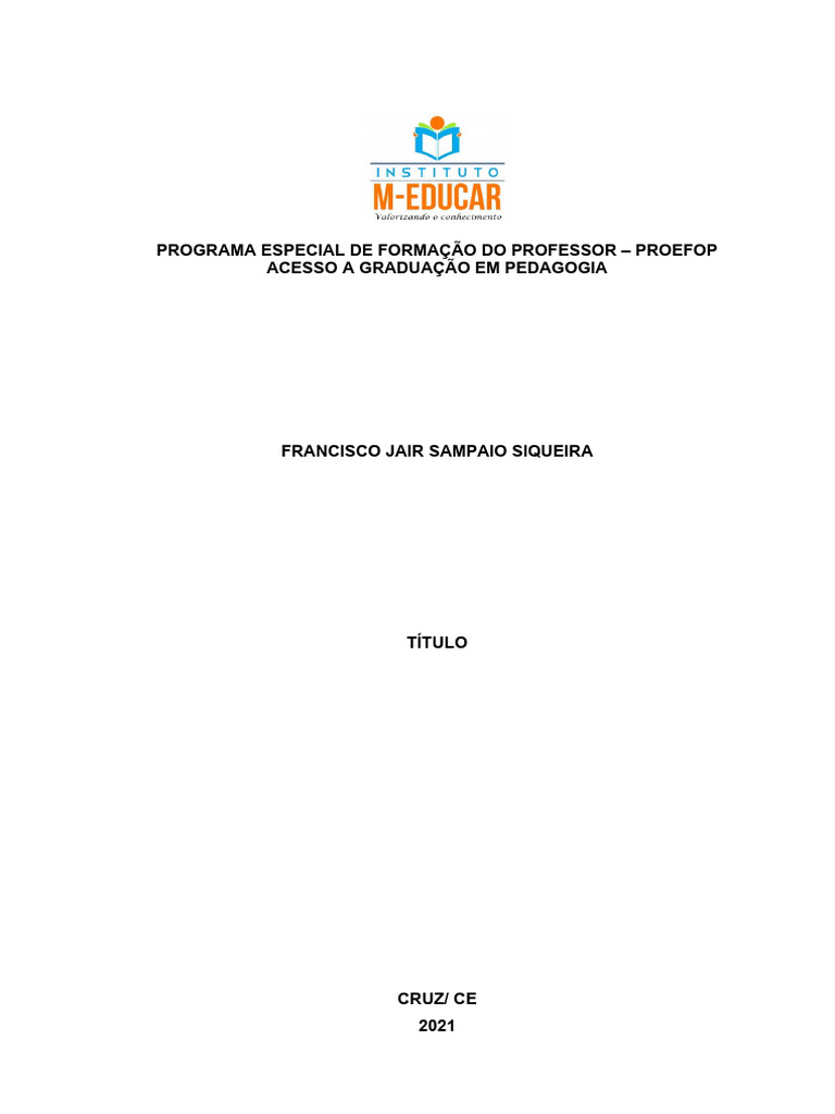 Modelo Tcc Artigo Download Grátis Pdf Pedagogia Abstract Resumo