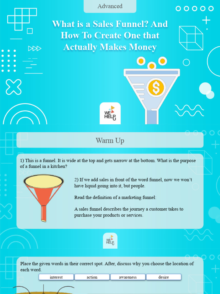 Advanced - What Is A Sales Funnel - and How To Create One That Actually ...