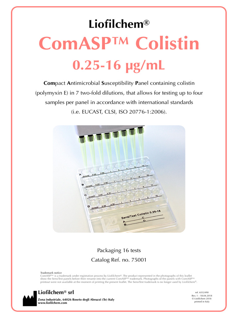 ComASP Colistin | PDF | Microbiology