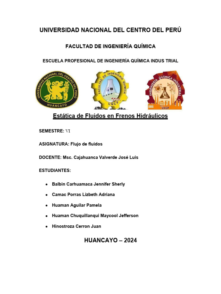 Flujo Informe Final Semna7 | PDF | Presión | Fuerza