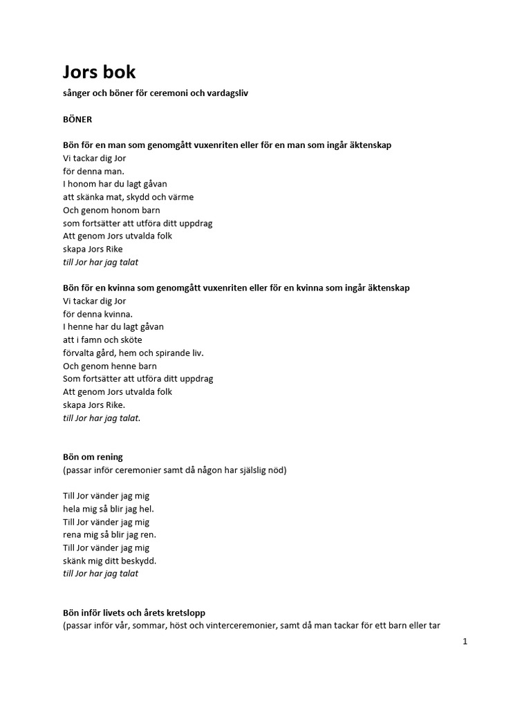 Jors Bok | PDF