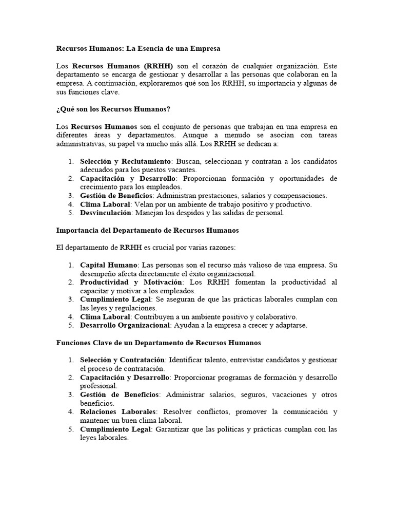 Recursos Humanos Textos | Descargar gratis PDF | Gestión de recursos humanos | Business