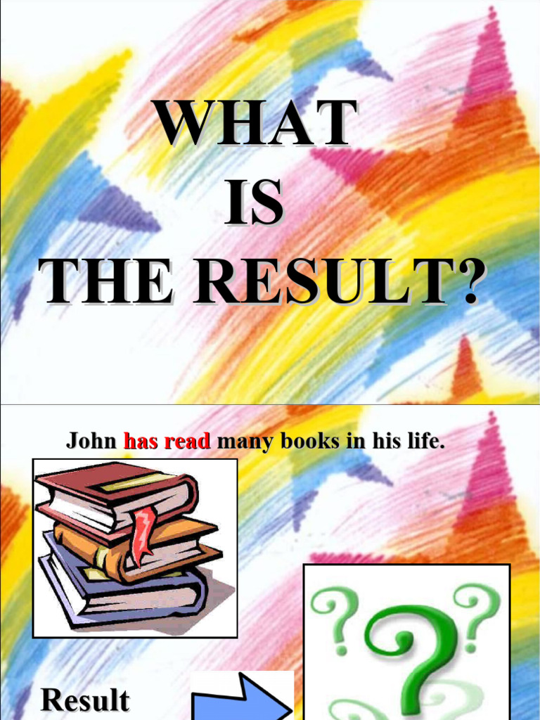 Present Perfect Result - 38585 | PDF
