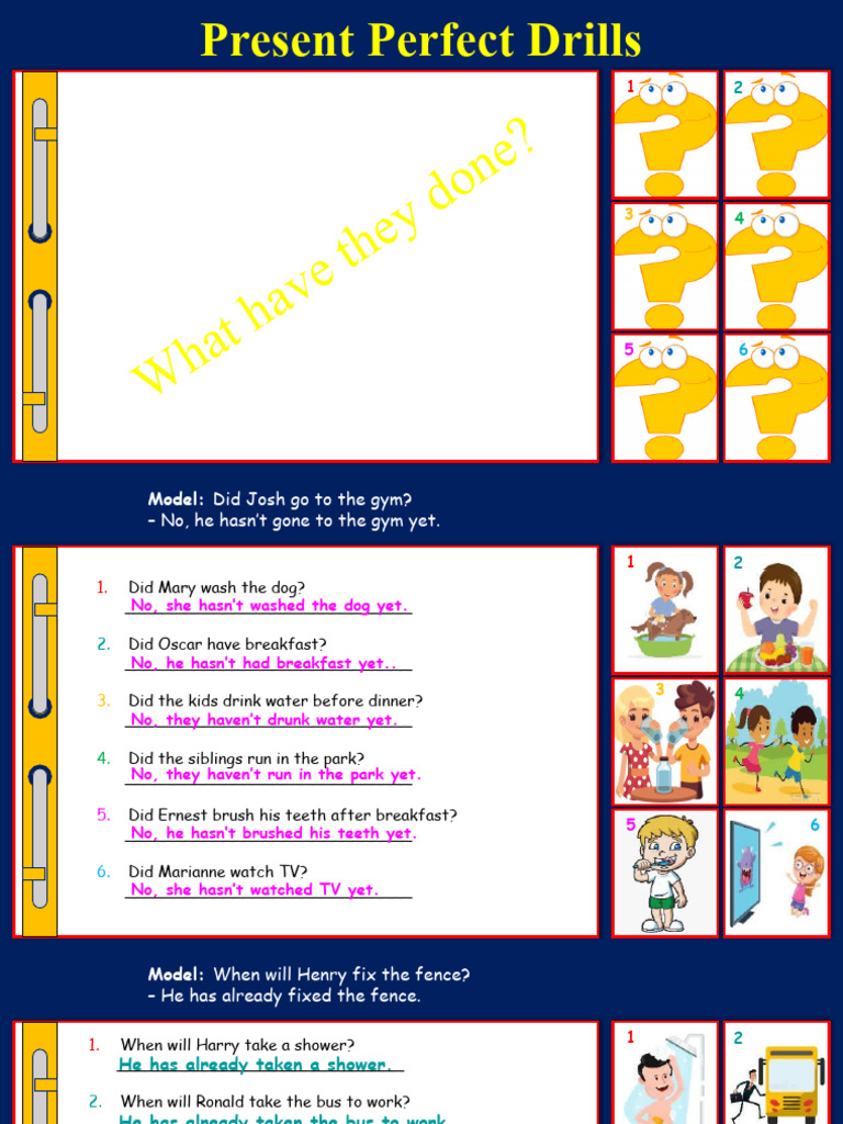 Present Perfect Tense Exercises | PDF