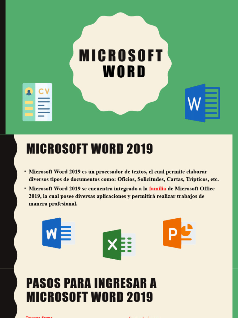Guía Básica de Microsoft Word 2019 | PDF | Microsoft Word | Microsoft