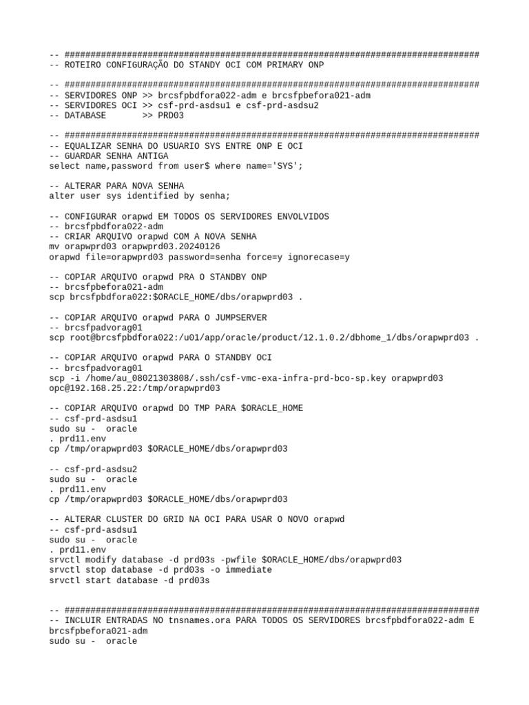 1 Roteiro Config DG Prd03 | PDF | Communications Protocols | Computer Engineering