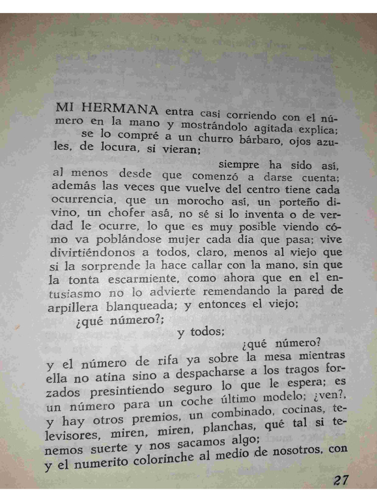 Cuento El Último Modelo de Carlos H. Aparicio | PDF