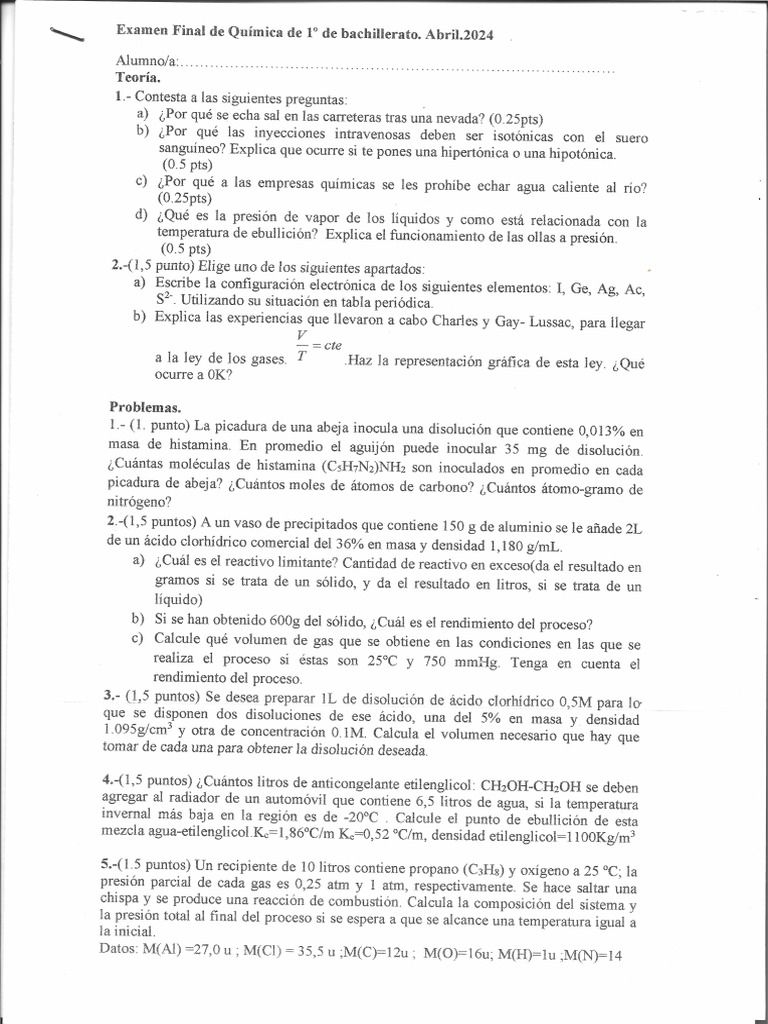 Final Qu-mica 1- BCT a Corregido | PDF