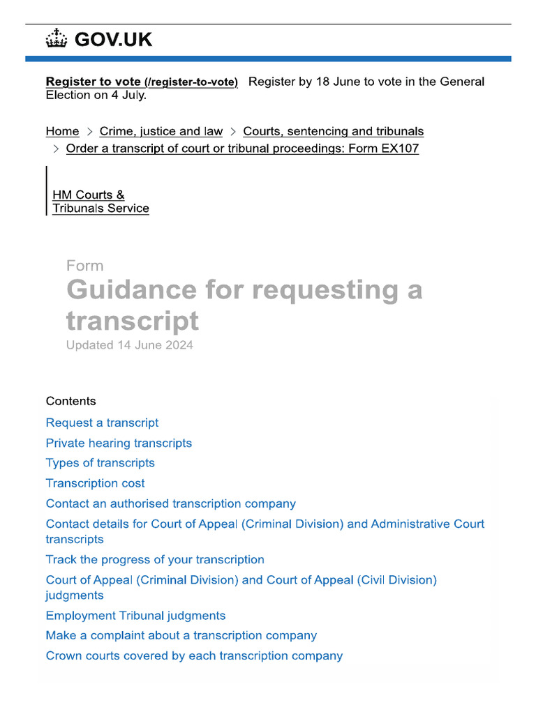 EX107 Guidance Notes | PDF