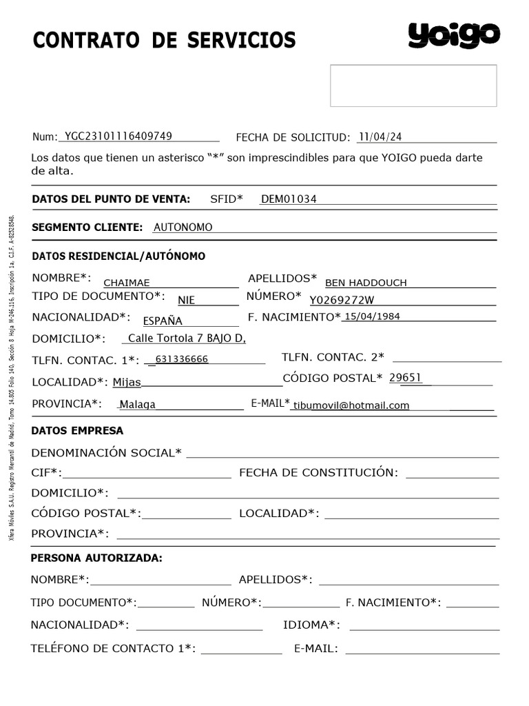 Chaimae Ben Haddouch | PDF | Telecomunicaciones | Industrias de servicio