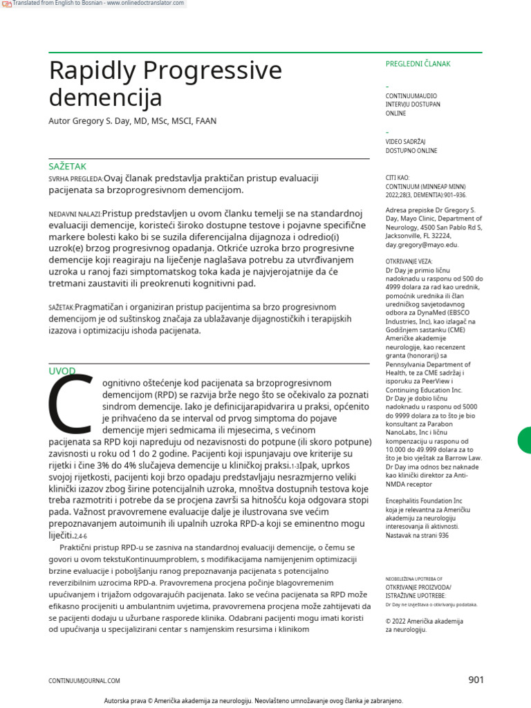 Rapidly Progressive Dementia..en - Bs | PDF