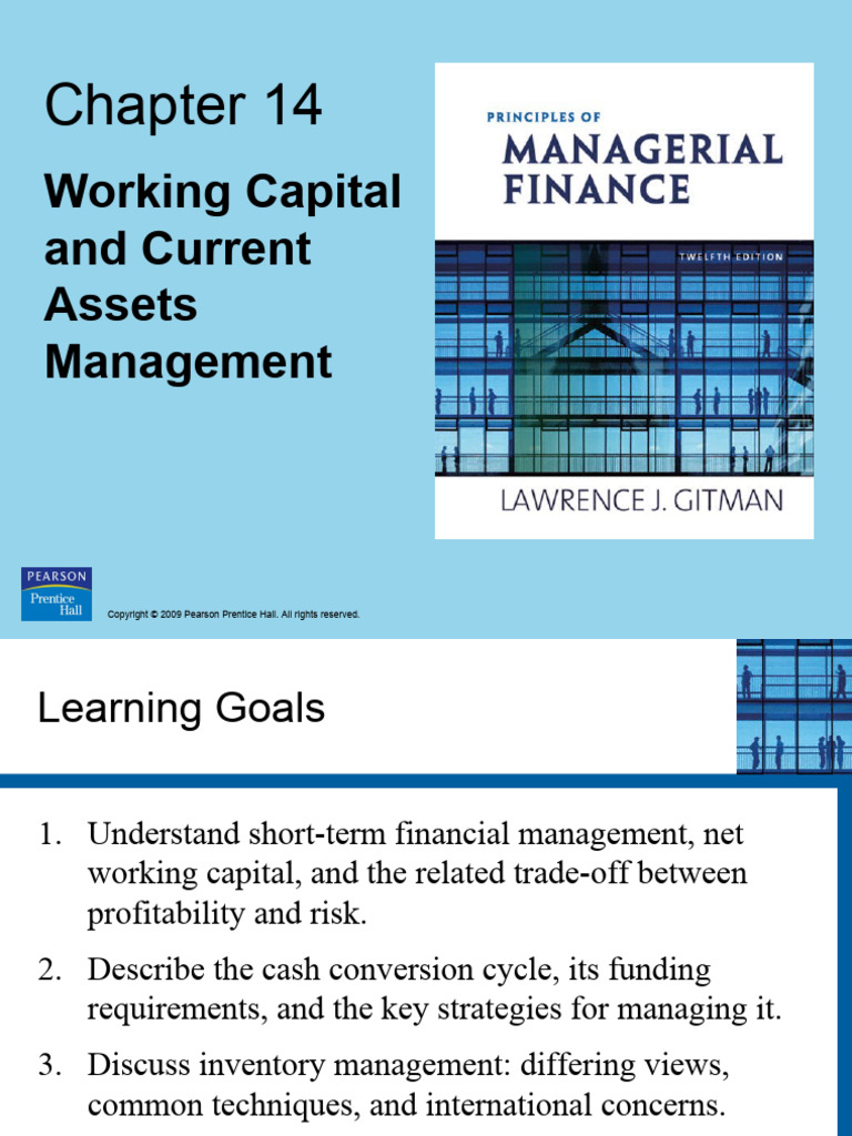 Working Capital And Current Assest Management Pdf Working Capital