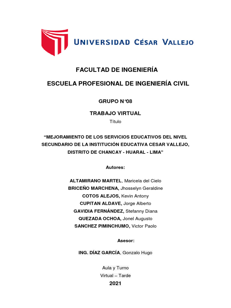Grupo 08_proyecto Final_ Ing. Sísmica | PDF | Temblores | Olas