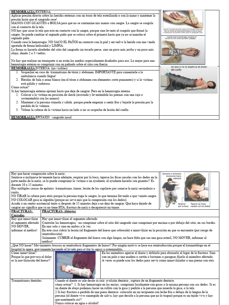 Capacitacion Primeros Auxilios | PDF | Reanimación cardiopulmonar | Emergencias Médicas