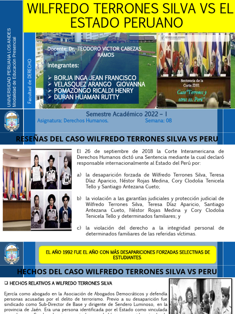 Seman 08 - Derechos Humanos Caso Wilfredo | PDF | Violación