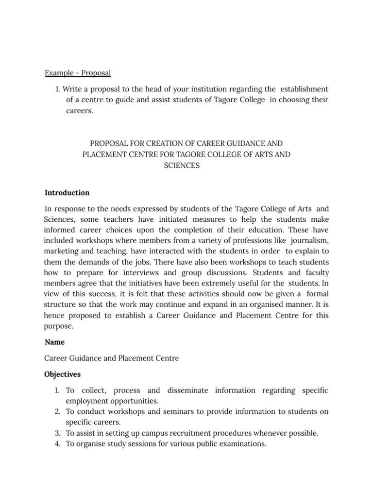 Proposal Handout | PDF | Teachers | Information