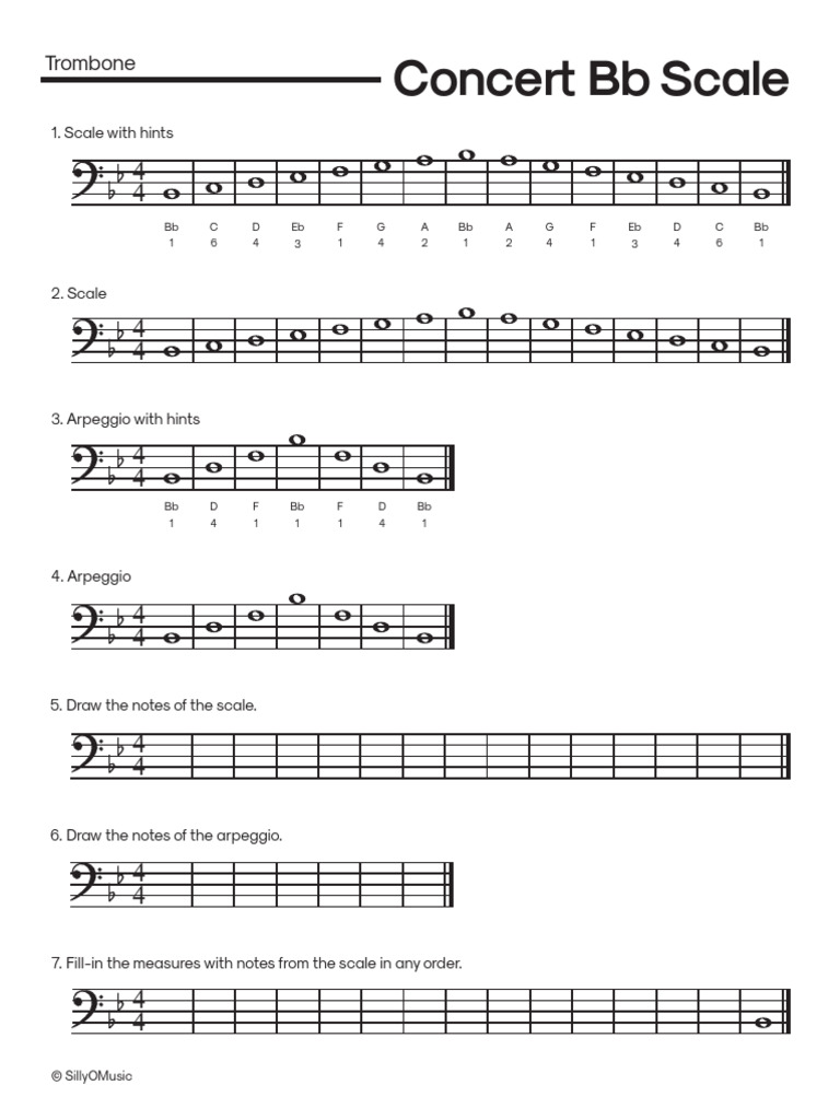BB Scale - Trombone | PDF | Art