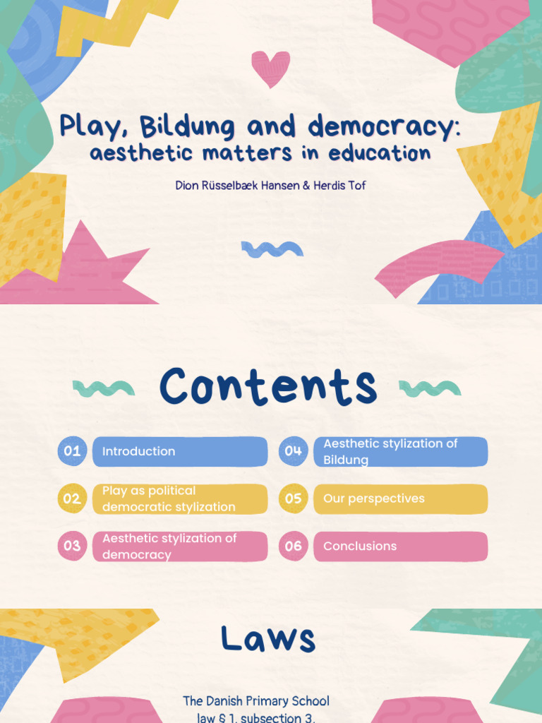 Play, Bildung and Democracy Project | PDF | Aesthetics | Psychology