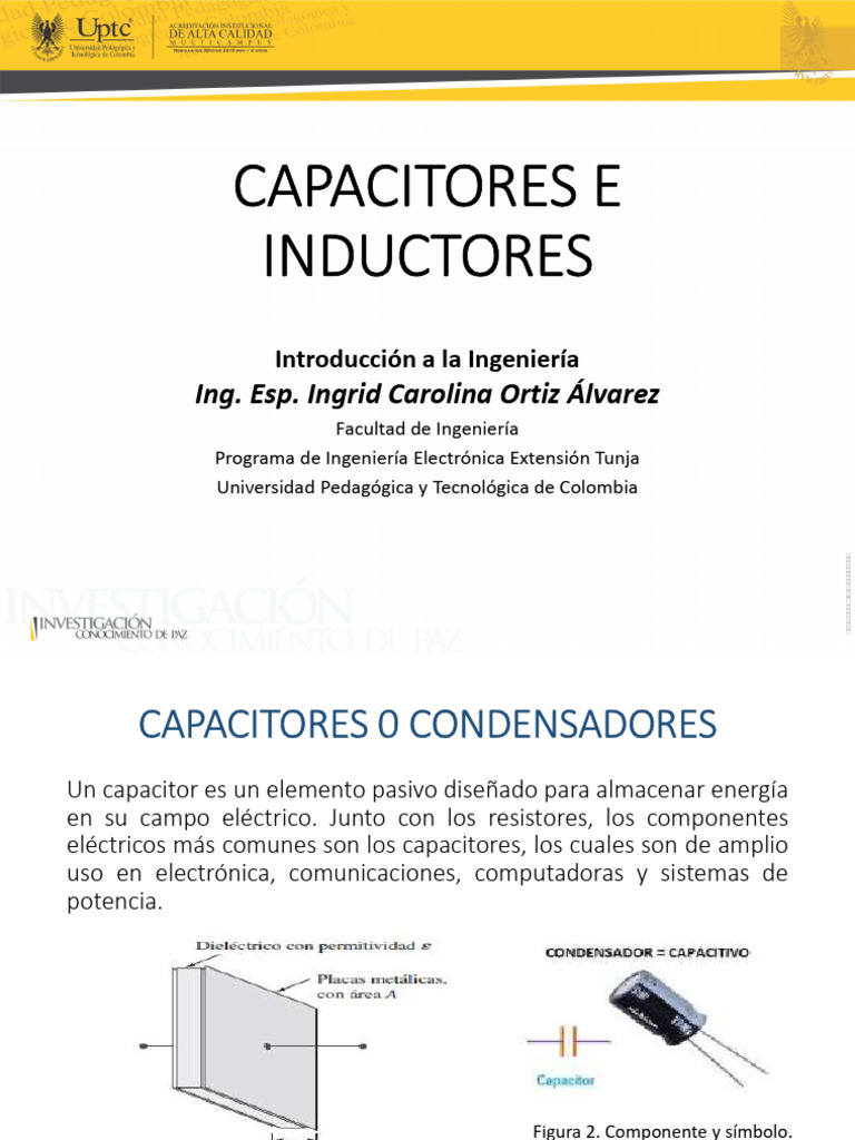 Capacitores e Inductores en Electrónica | PDF | Inductor | Condensador