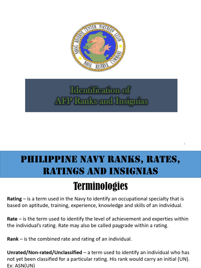 2b. Ranks Rating and Insignias | PDF | Stern | Ships
