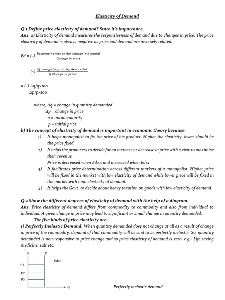 Introduction To Economics | PDF | Demand | Elasticity (Economics)