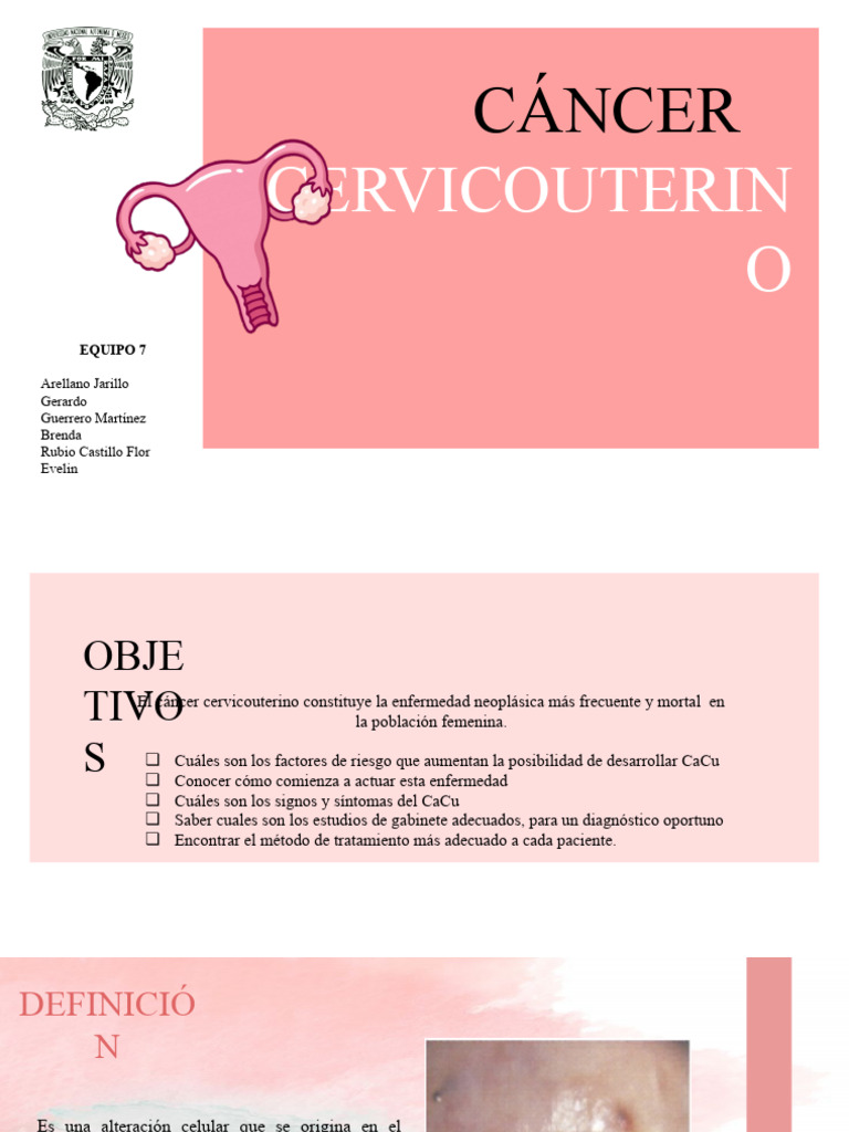Eq.7.P.4. Cáncer Cervicouterino | PDF | Cáncer de cuello uterino | Neoplasias