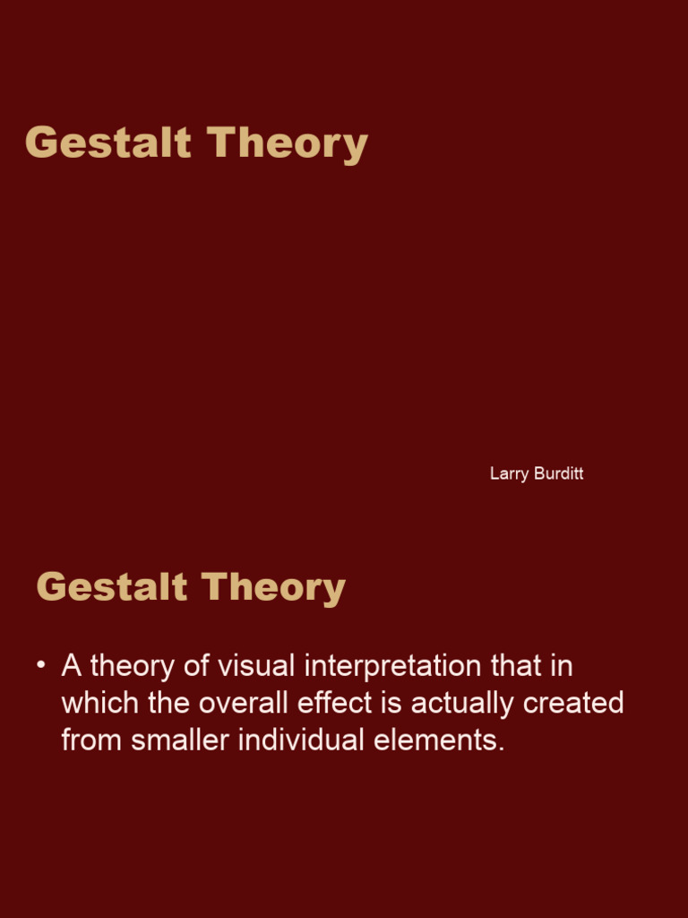 Gestalt Theory | PDF | Neuroscience | Cognitive Science