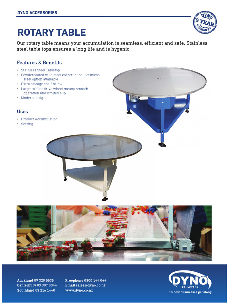 Rotary-Table-Product-Information-17 | PDF