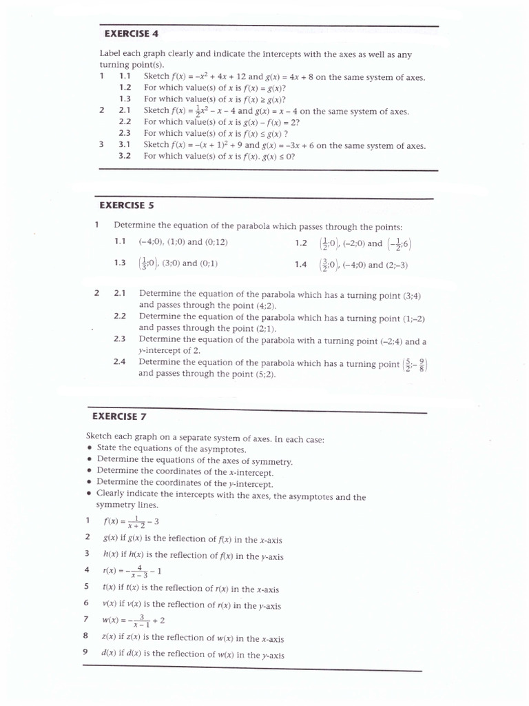 Graph Interpretation Bank of Questions | PDF