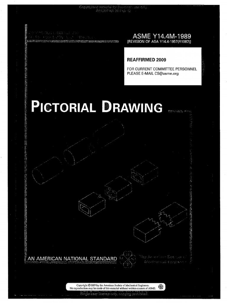 Asme Y14.4m-1989 | PDF