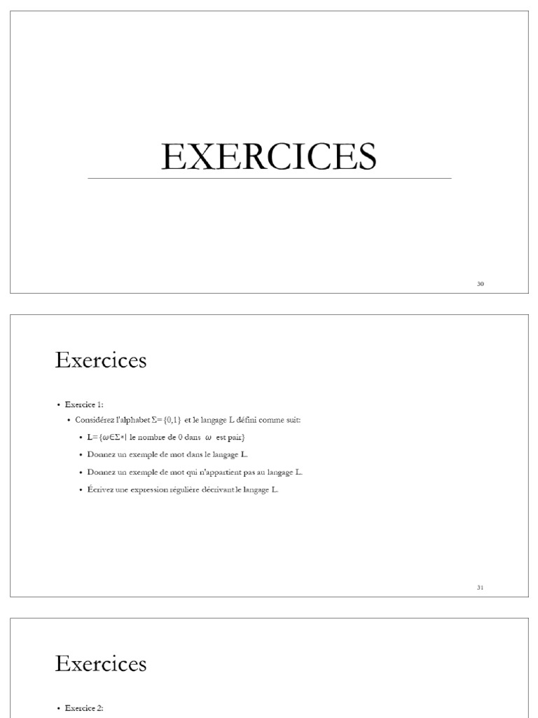Exercices ch2 | PDF