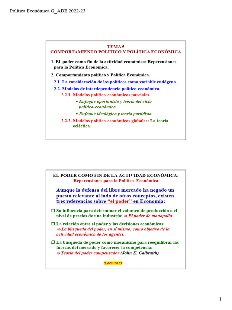 G - ADE Tema 5 2022-23 | PDF | Ciclo comercial | Capitalismo