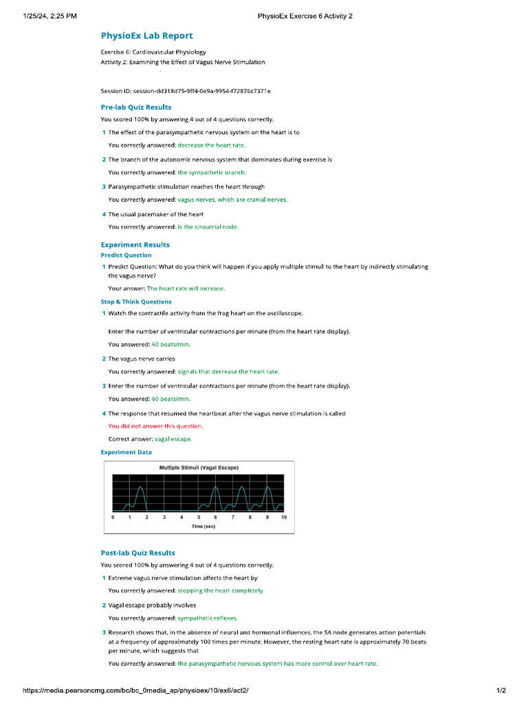 Physioex 6 Activity 2 | PDF