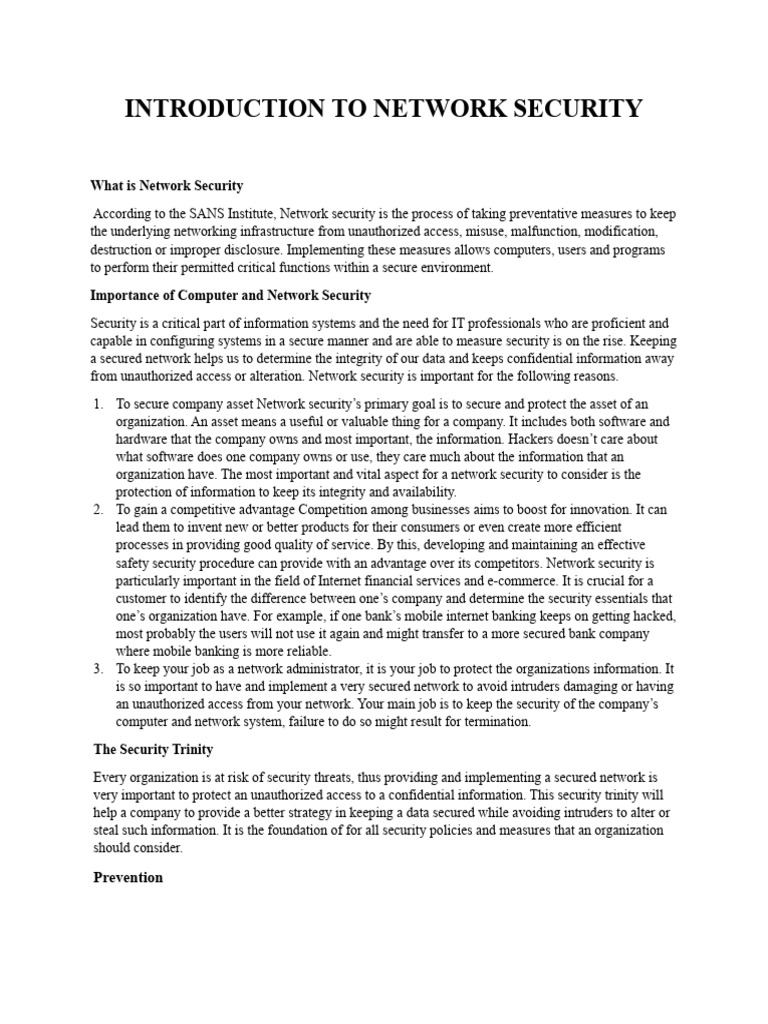 network security notes | PDF | Security | Computer Security network security notes | PDF | Security | Computer Security